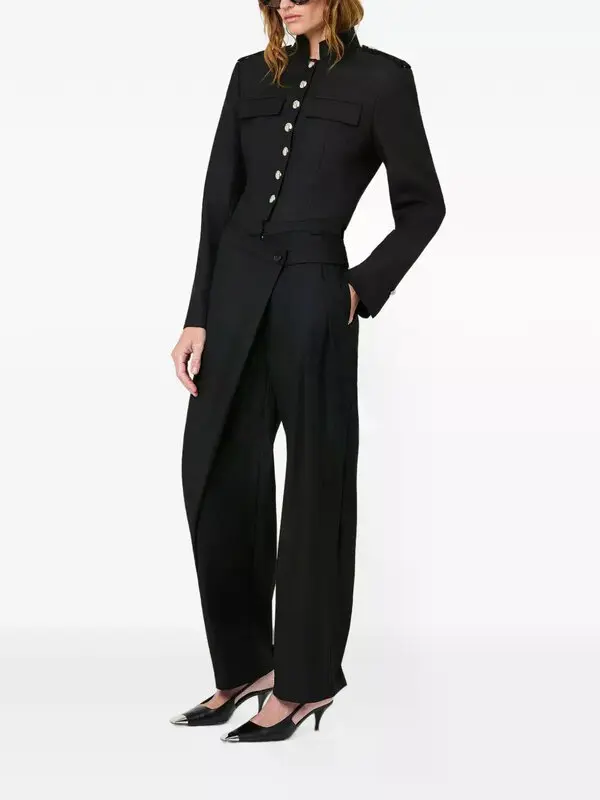 NICHOLAS Asymmetric Wrap-front Trousers