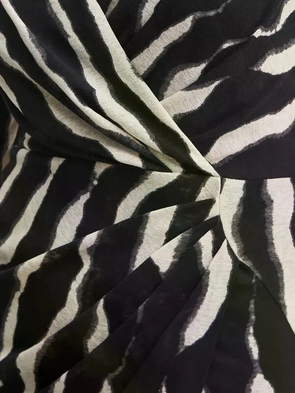 MORGAN Long-sleeved Zebra Dress