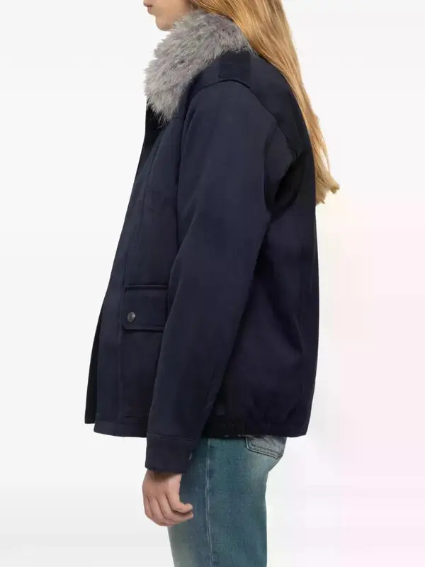 Zadig&Voltaire Faux-fur Collar Cotton Coat