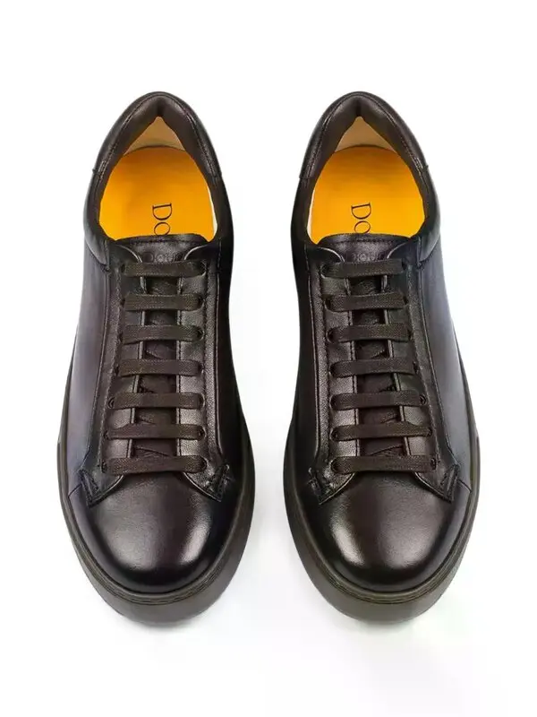 DOUCAL'S Lace-up Leather Sneakers