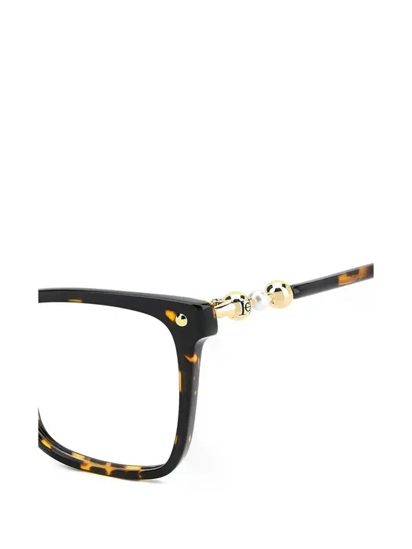 Carolina Herrera Tortoiseshell-effect Square-frame Glasses - Brown