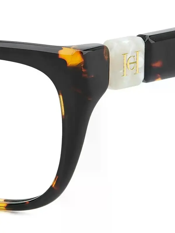 Carolina Herrera Tortoiseshell-effect Cat-eye Glasses