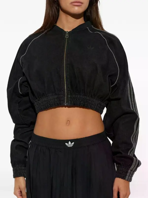 Adidas Sst Stripe-detail Denim Jacket