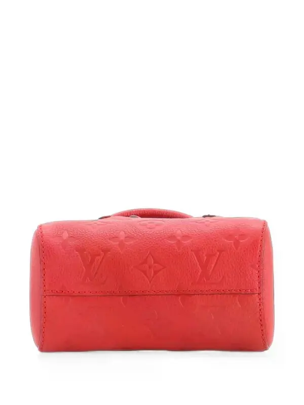 LOUIS VUITTON Montaigne Handbag Monogram Empreinte Leather Nano Satchel
