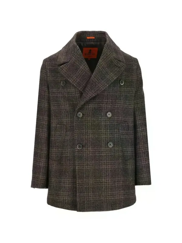 Barena Venezia Check-pattern Double-breasted Coat