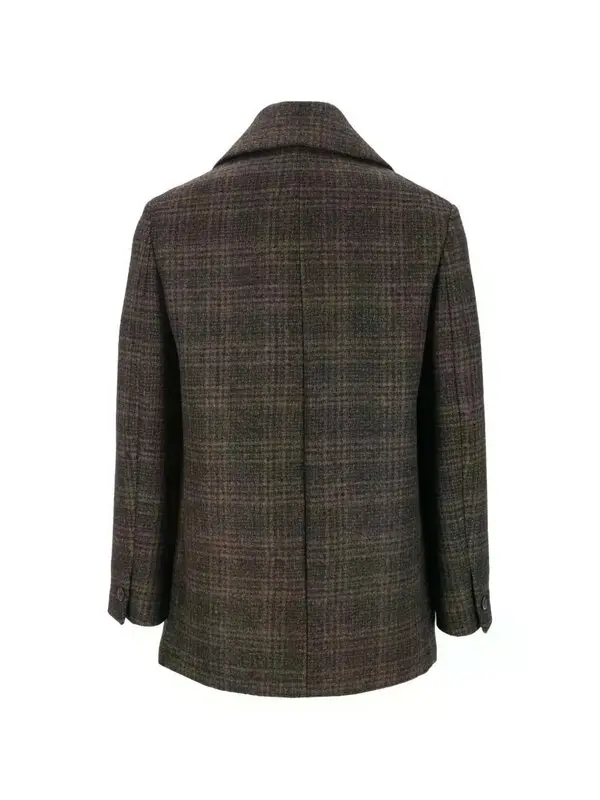 Barena Venezia Check-pattern Double-breasted Coat