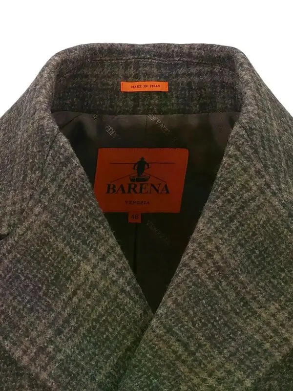 Barena Venezia Check-pattern Double-breasted Coat
