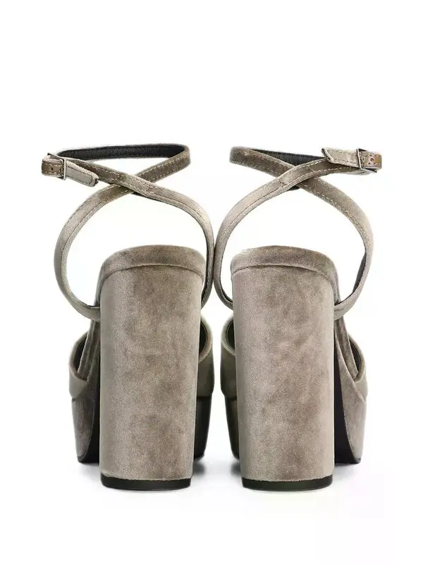 BIBI LOU Velvet Platform Sandals