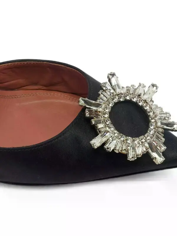 Amina Muaddi Begum Crystal-embellished Slingback Pumps