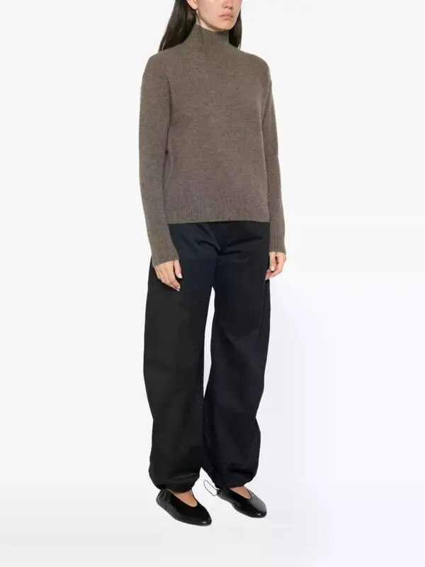 Max Mara Nocino Mock-neck Ribbed-trim Sweater