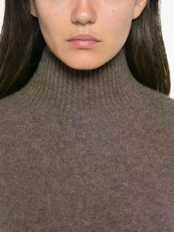 Max Mara Nocino Mock-neck Ribbed-trim Sweater