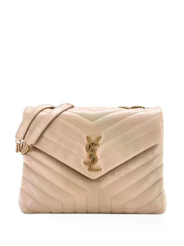 Saint Laurent Loulou Matelasse Chevron Leather Medium Shoulder Bag