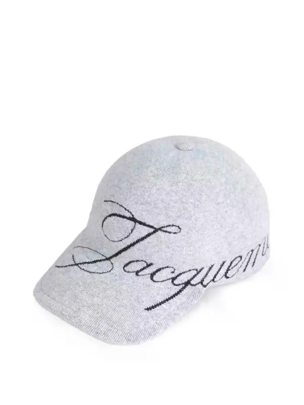 Jacquemus The Atelier Logo-embroidered Baseball Cap - Grey