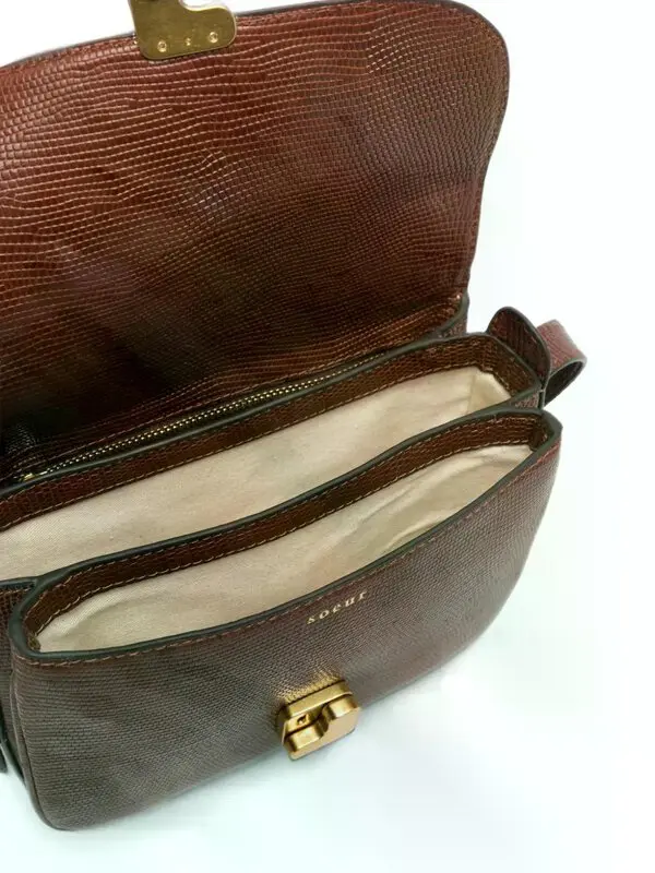 Soeur Bellissima Lizard-effect Leather Shoulder Bag