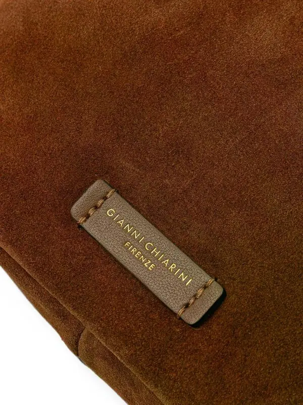 GIANNI CHIARINI Small Nora Suede Pouch Bag