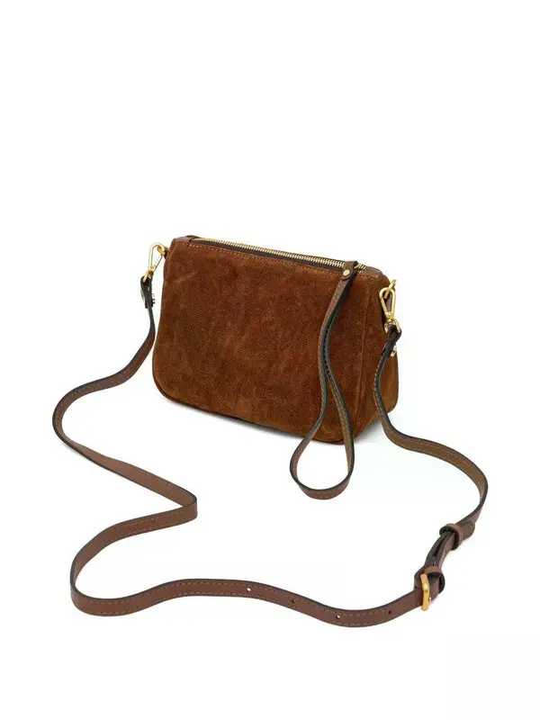 GIANNI CHIARINI Small Nora Suede Pouch Bag - Brown