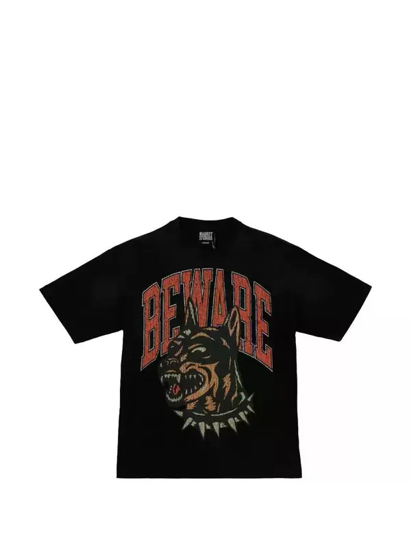 MARKET Beware The Dobie Graphic-print T-shirt - Black