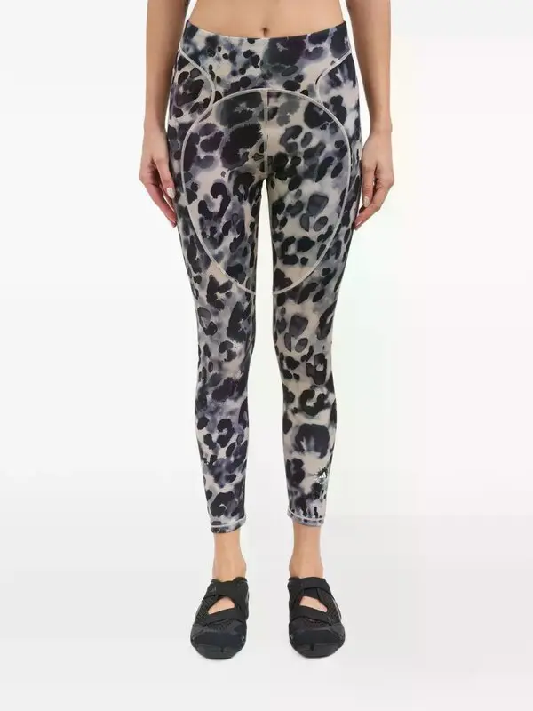 Adidas By Stella McCartney Leopard-print Training Leggings