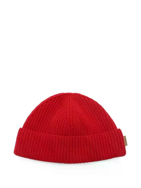 AMI Paris Sailor Ribbed-knit Beanie Hat