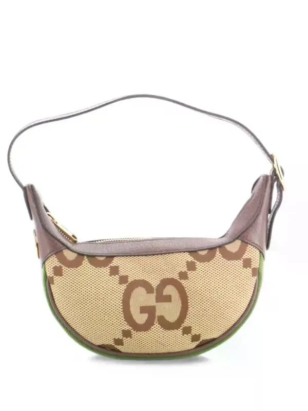 Gucci Ophidia Half Moon Bag Jumbo Gg Canvas Mini Hobo Bag