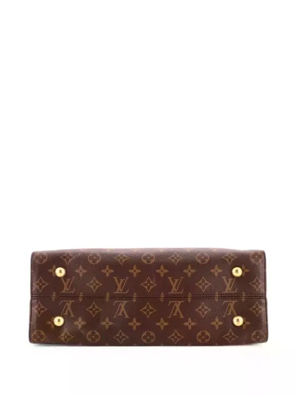 LOUIS VUITTON Tuileries Handbag Monogram Canvas With Leather Satchel