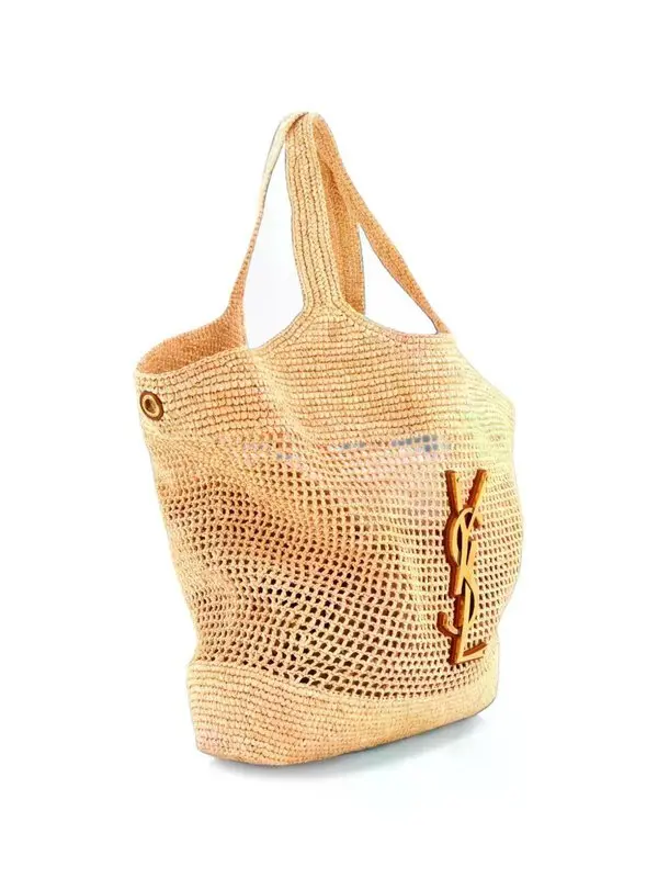 Saint Laurent Icare Shopping Raffia Maxi Tote Bag
