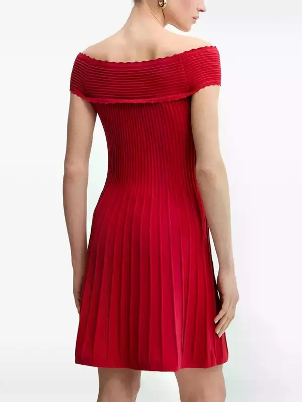 MORGAN Off-shoulder Button Mini Dress