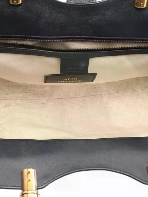 Gucci 2000-2015 Raffia Bamboo Gg Marmont Satchel
