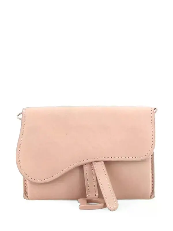 Dior Saddle Nano Pouch Leather Belt Bag - Neutrals