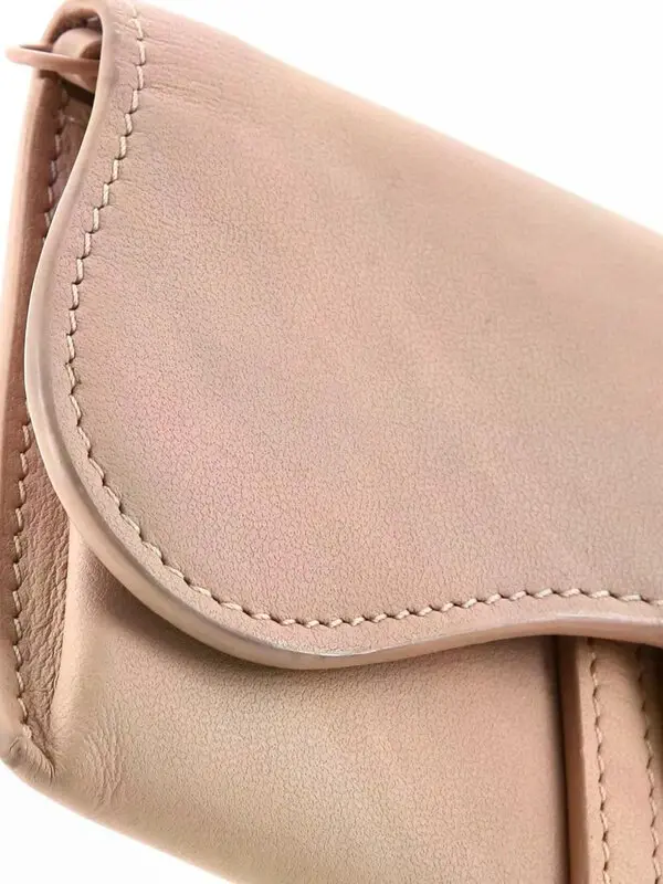 Dior Saddle Nano Pouch Leather Belt Bag - Neutrals