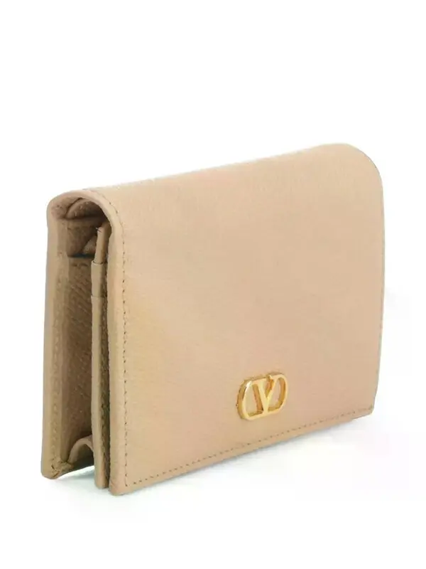 Valentino Garavani Vlogo Signature Leather Wallet