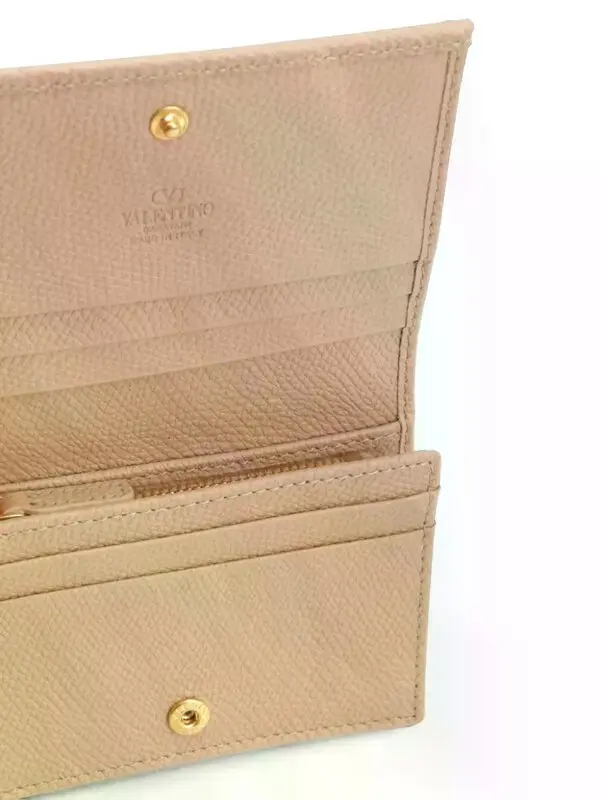 Valentino Garavani Vlogo Signature Leather Wallet