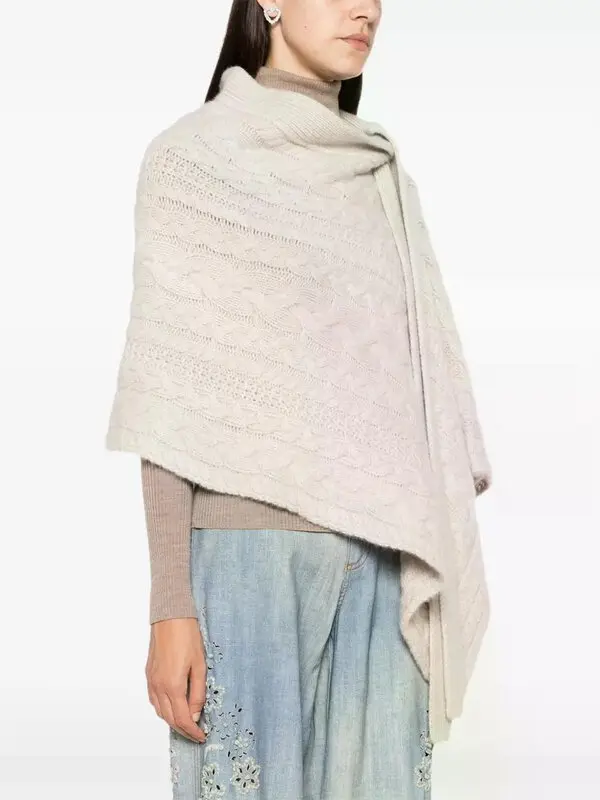 Ermanno Scervino Cable-knit Cape