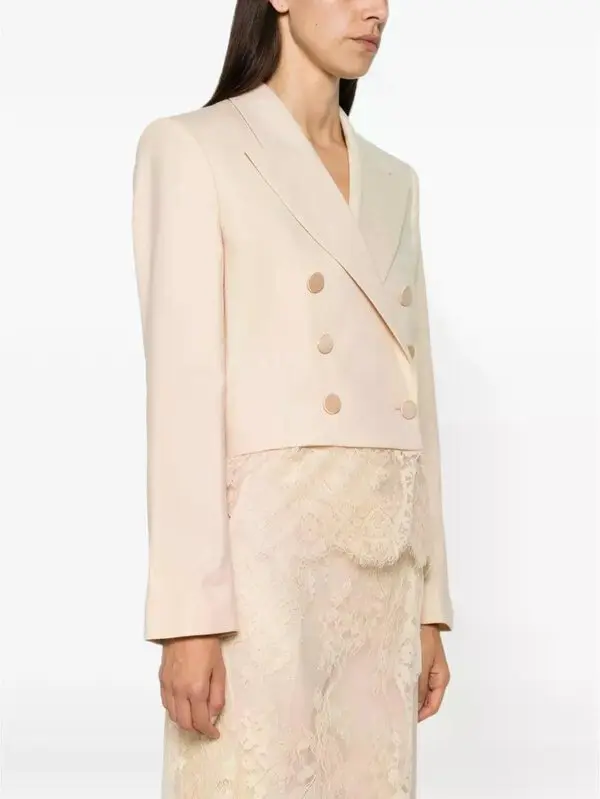 Zimmermann Valiant Double-breasted Cropped Jacket