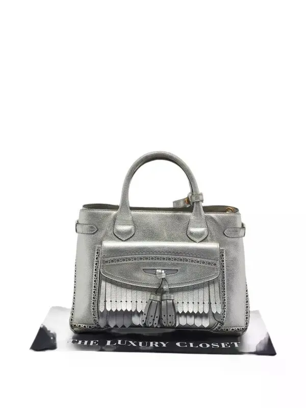 Burberry Banner Fringe-detail Tote Bag