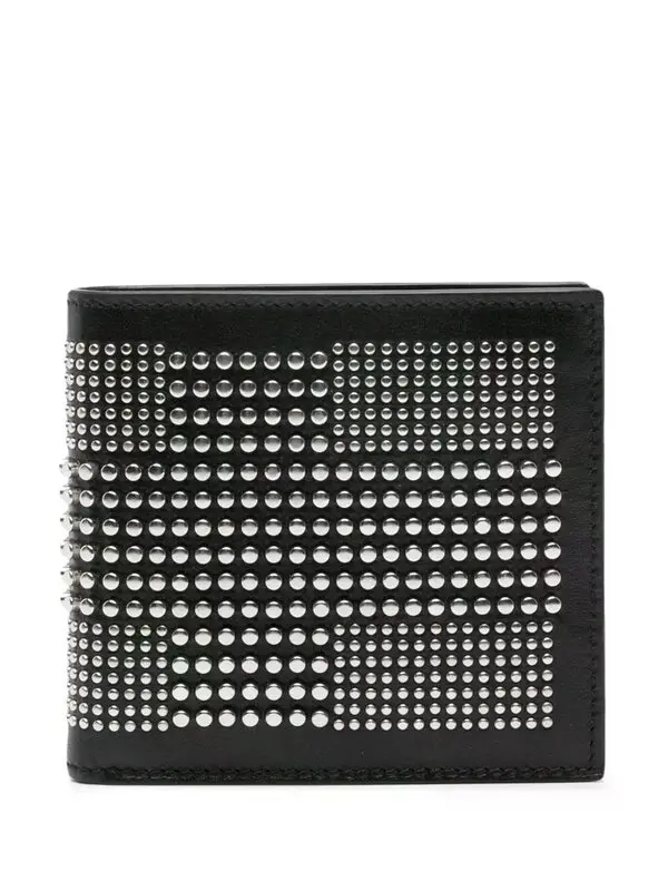 Alexander McQueen Studded Bi-fold Leather Wallet