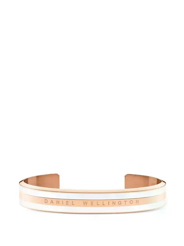 DANIEL WELLINGTON Emalie Logo-engraved Striped Cuff Bracelet - Gold