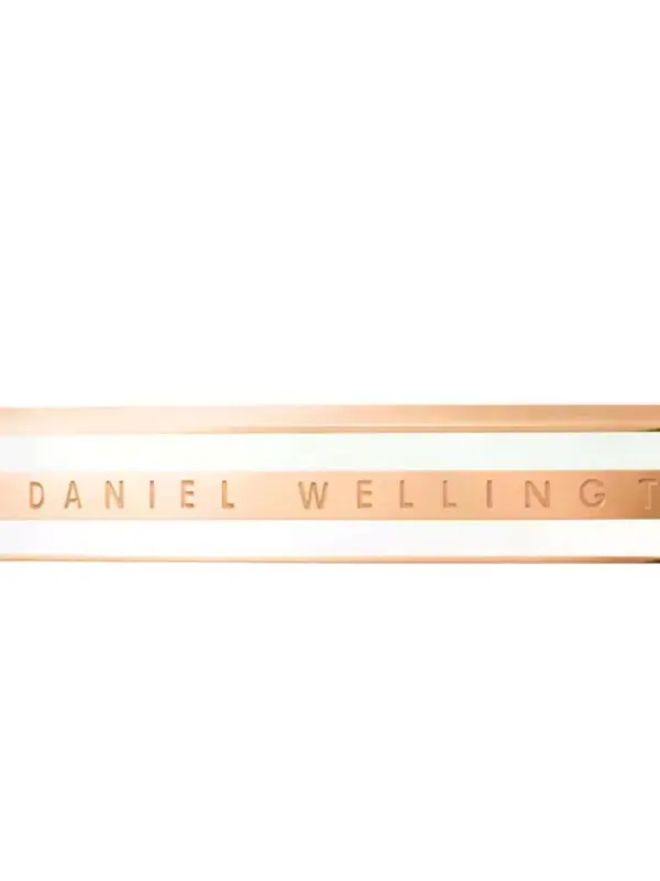 DANIEL WELLINGTON Emalie Logo-engraved Striped Cuff Bracelet