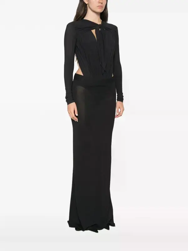 AMAZUIN Anais Cut-out Ruched Bodysuit