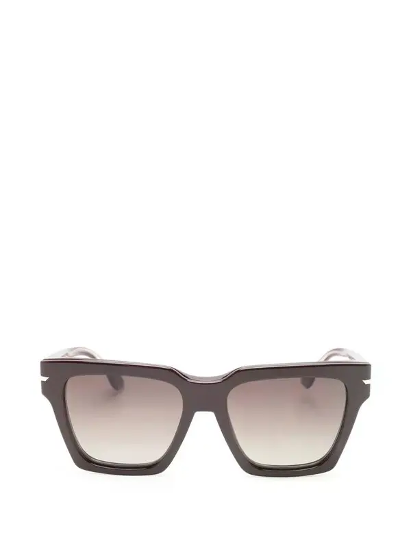 Victoria Beckham Square-frame Clip-on Glasses - Red