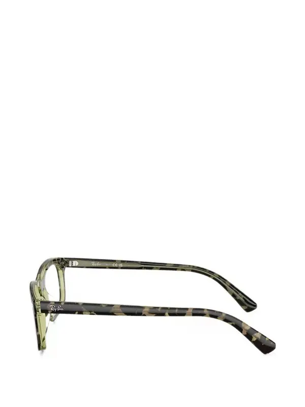 Ray-ban Tortoiseshell-effect Rectangle-frame Glasses