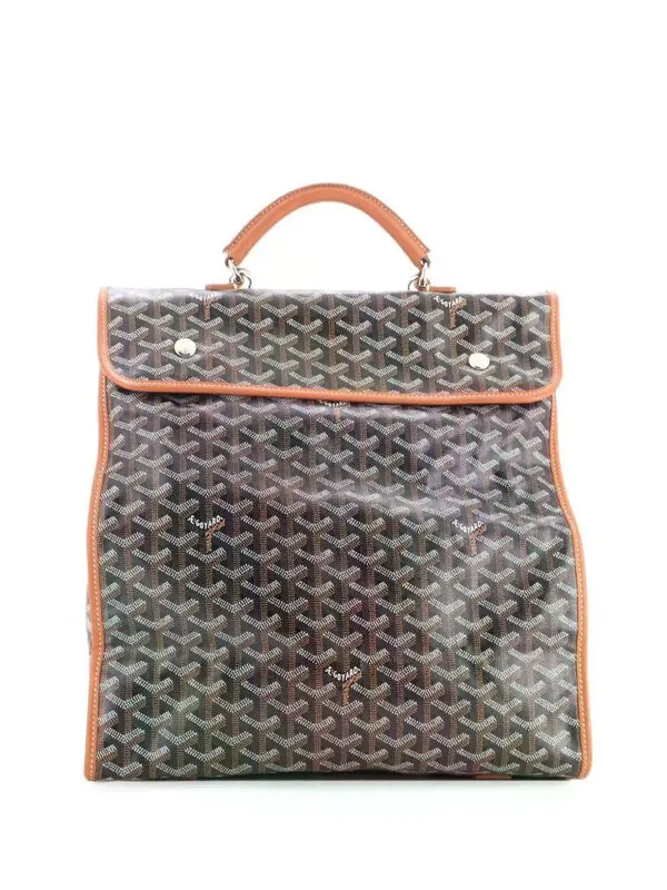 Goyard Saint Leger Briefcase Coated Canvas Backpack - Brown