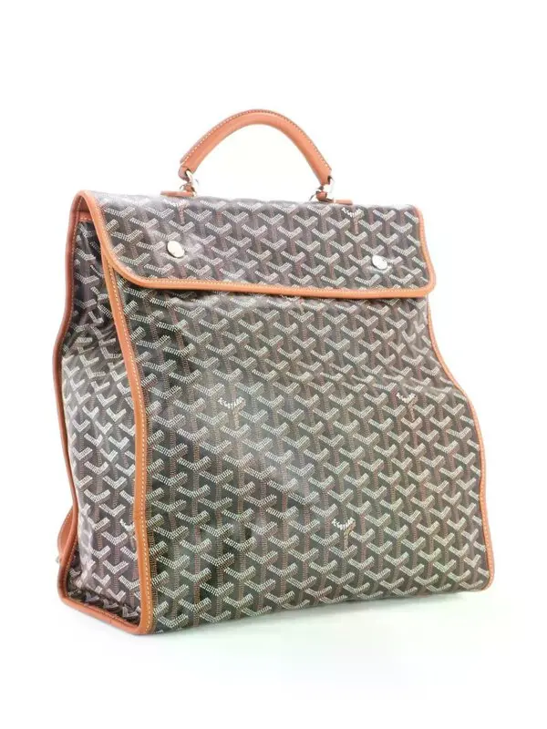 Goyard Saint Leger Briefcase Coated Canvas Backpack - Brown