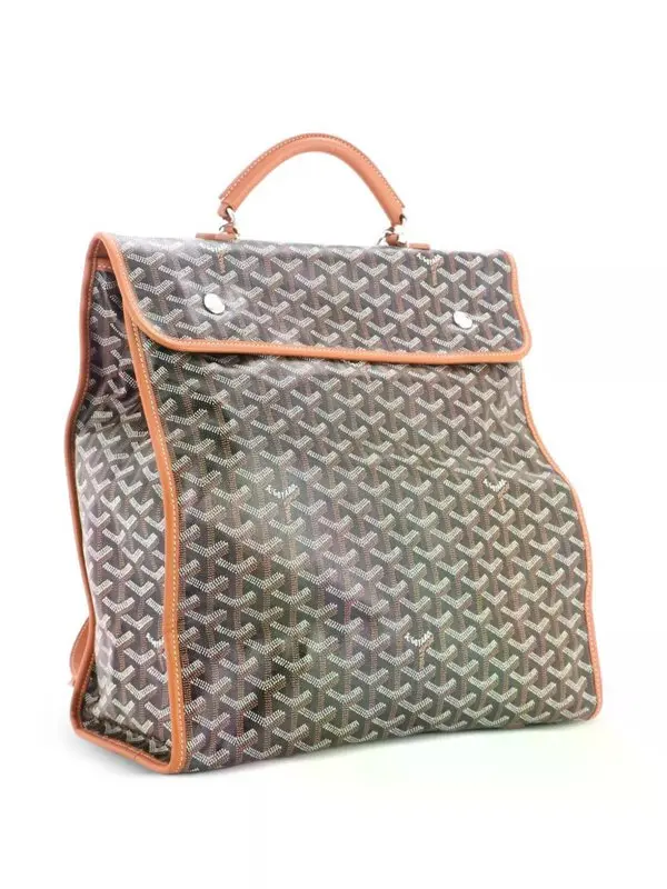 Goyard Saint Leger Briefcase Coated Canvas Backpack - Brown