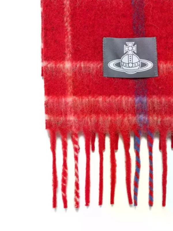 VIVIENNE WESTWOOD Orb-patch Check Scarf