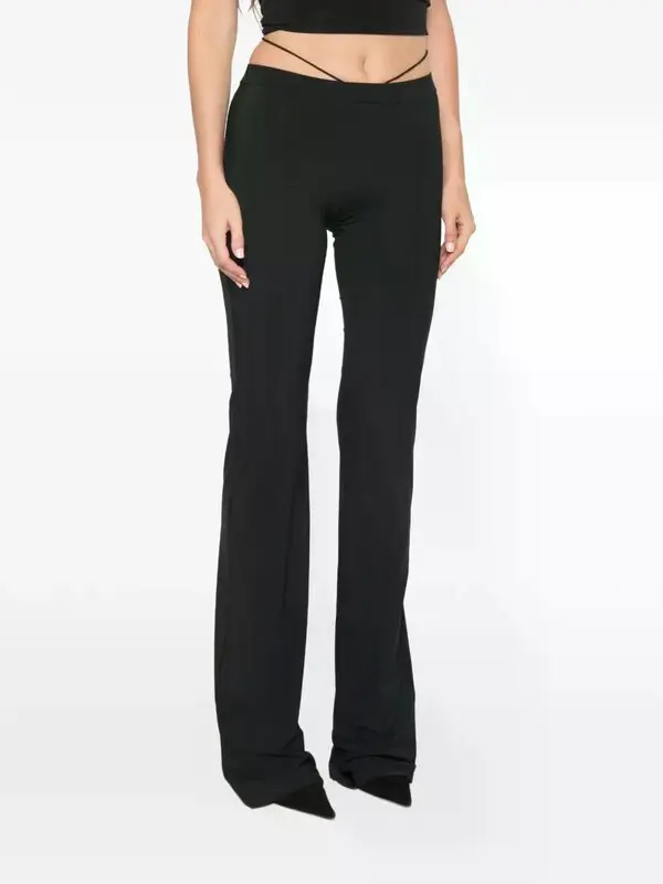 AMAZUIN Cory Tie-fastening Flared Trousers