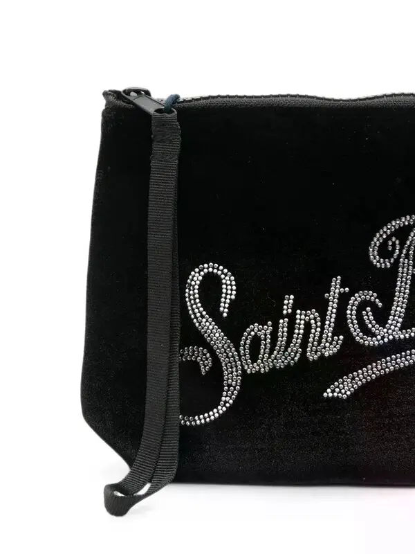 MC2 SAINT BARTH Aline Velvet Clutch Bag