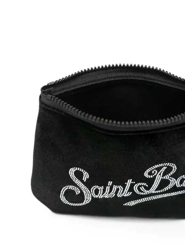 MC2 SAINT BARTH Aline Velvet Clutch Bag