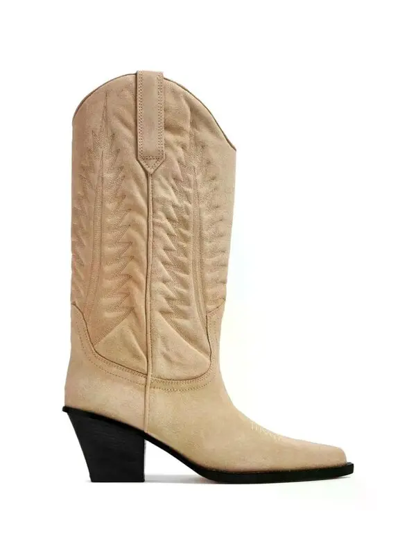 Paris Texas Embroidered Suede Boots