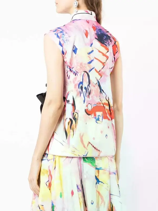 Shiatzy Chen Circus Collection Band-collar Top